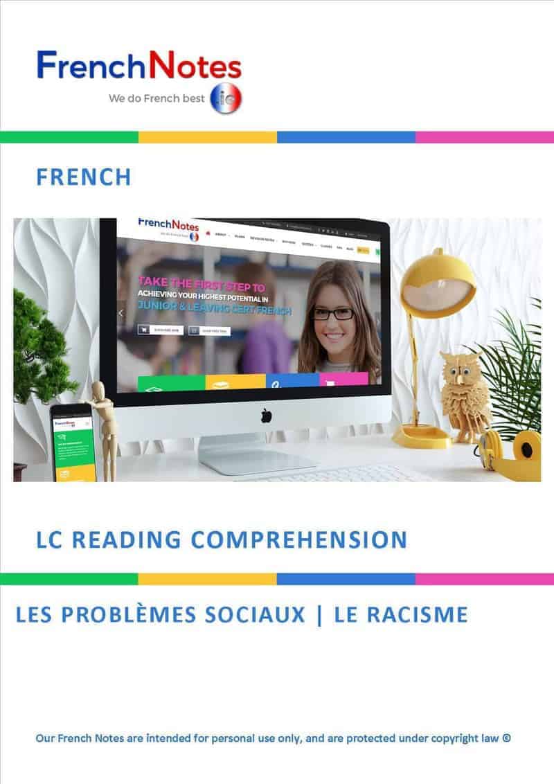 LEAVING CERT FRENCH READING COMPREHENSION - French Notes